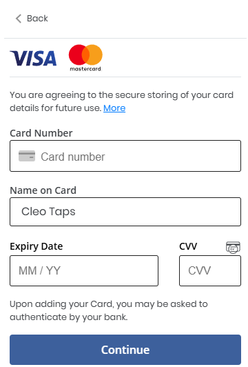 How to add a new payment method